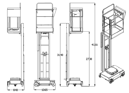 LIFTMAN™ – Compact pneumatic personnel lift for paint shops | ATEX ...